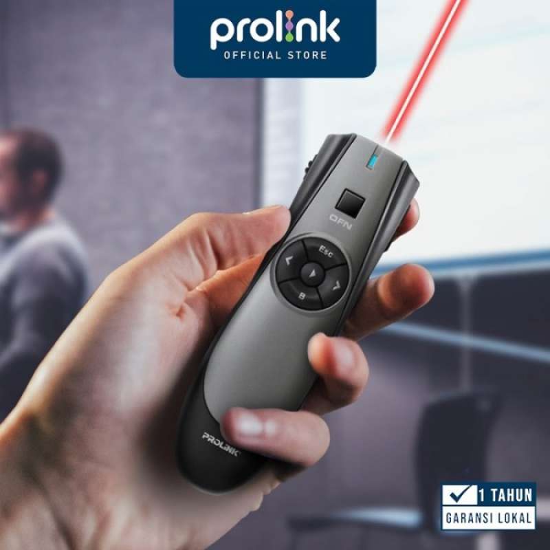 Promo PROLINK WIRELESS PRESENTER LASER POINTER CONTROL + TOUCH PAD AIR ...