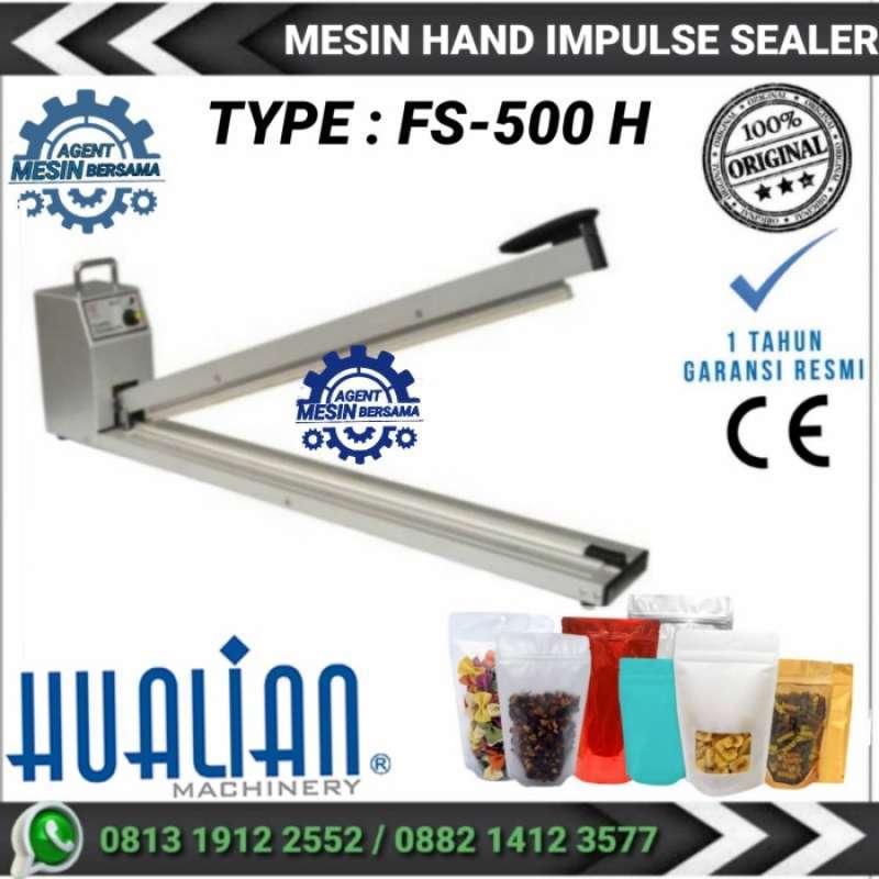 Promo Mesin Hand Impulse Sealer Perekat Kemasan Produk Fs - 500h Hualian Diskon 23% Di Seller ...