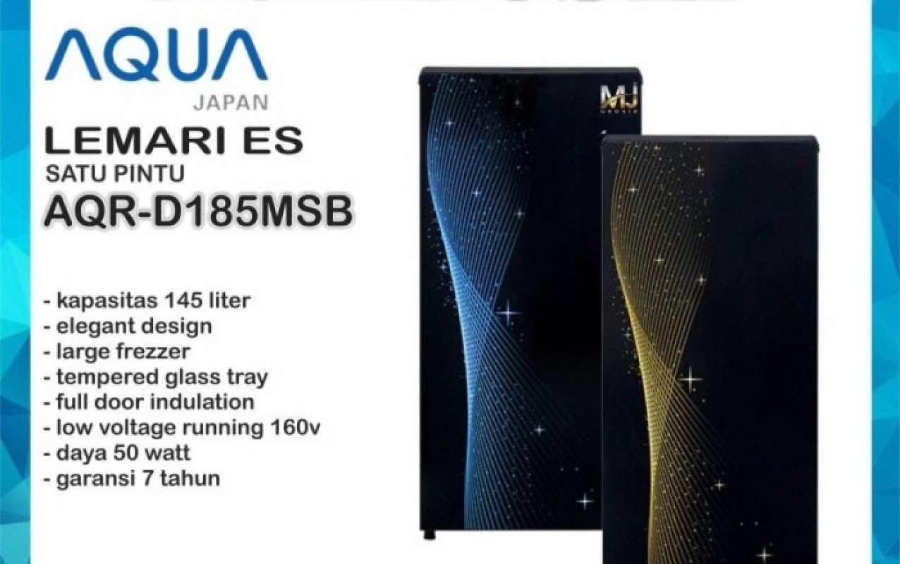 Jual Kulkas 1 Pintu Aqua Bunga AQR-D185 MSB / AQR D185 MSB 145 Liter ...