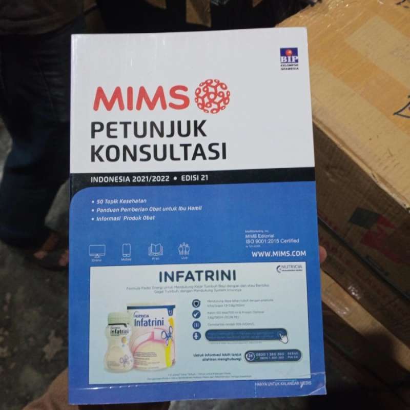 Jual Buku Mims Petunjuk Konsultasi Indonesia Edisi 21 Tahun 2021/2022 Bip di Seller Pilihan Shop ...