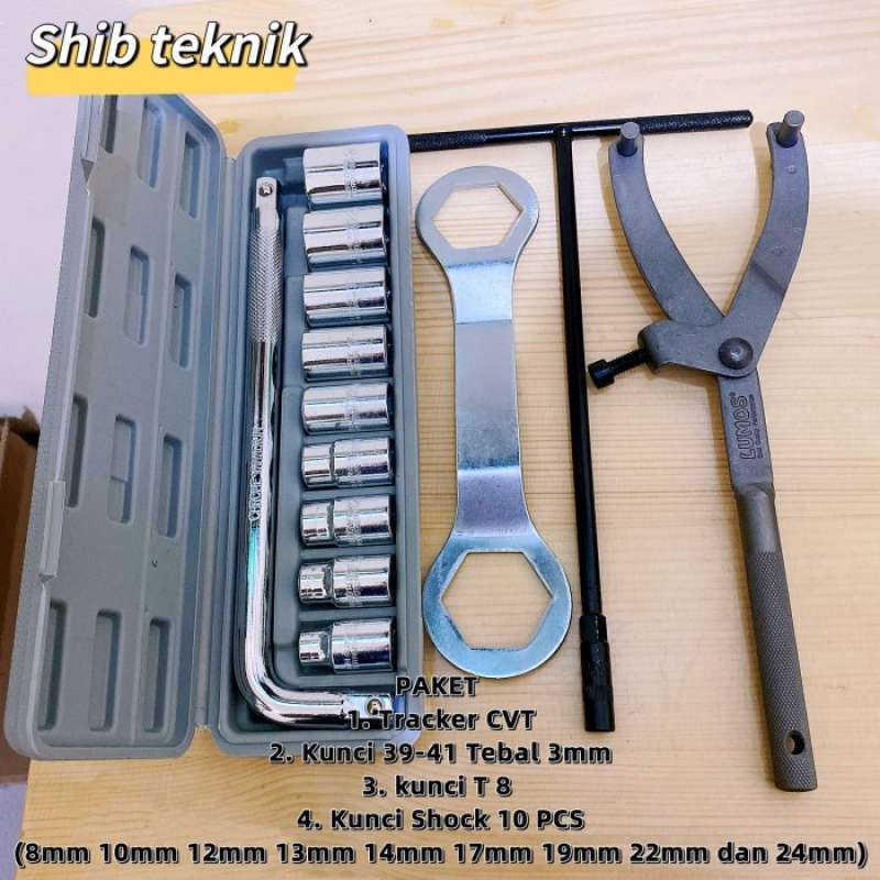 Promo Treker CVT Motor Matic + Kunci 39 41 TEBAL + T8 + Shokset Diskon 23% di Seller Bangkit ...