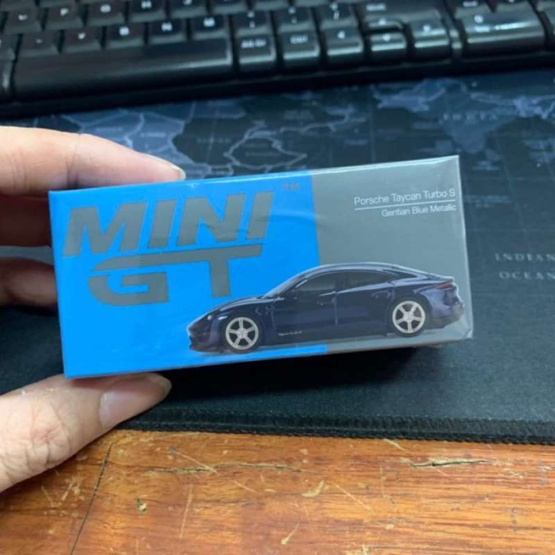 Jual Mini Gt 339 Porsche Taycan Turbo S Gentian Blue Metallic Rhd di ...