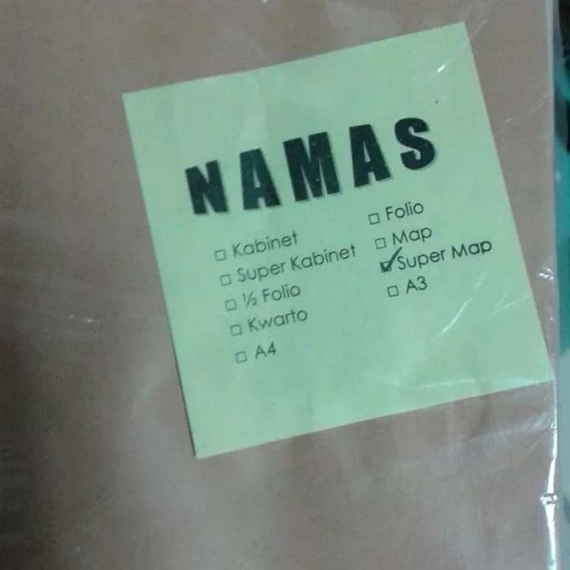 Jual Amplop Coklat Super Map Polos Namas / Tricom 100 Lembar Lbr Di ...