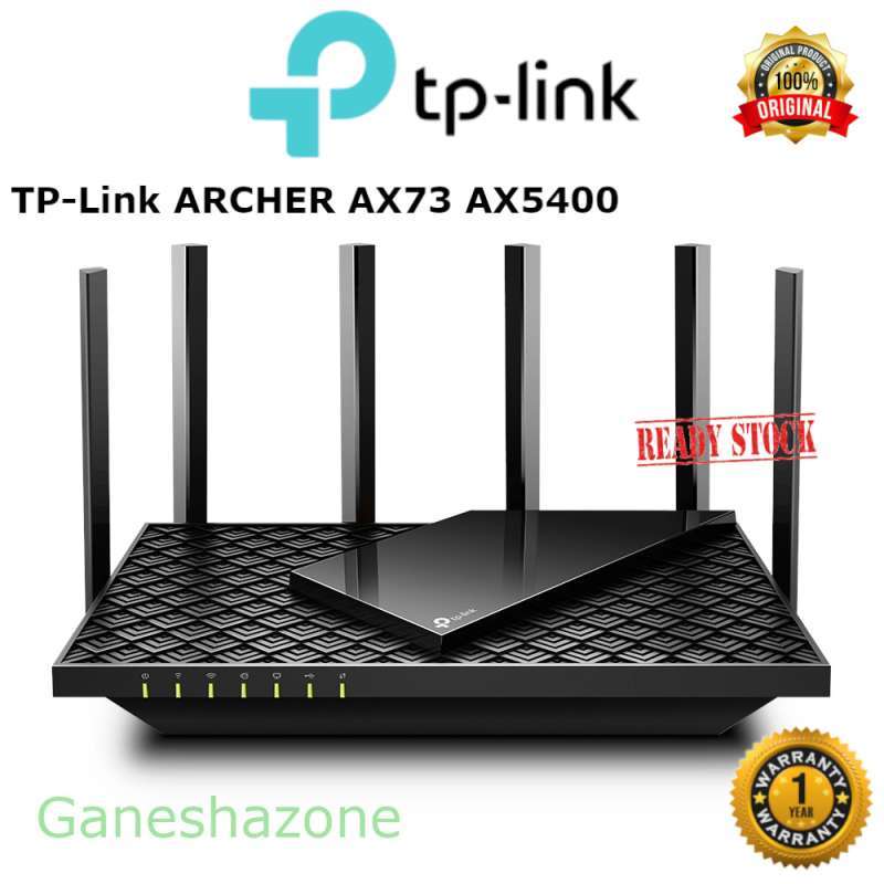 Promo TP-Link AX73 AX5400 Dual-Band Gigabit Wi-Fi 6 Router Diskon 2% di ...