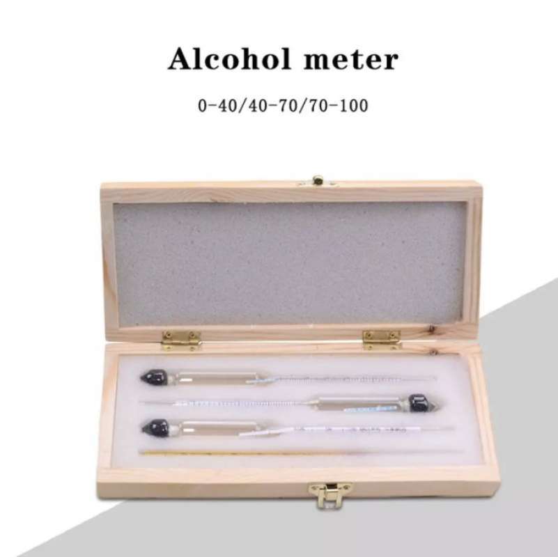 Promo Alkoholmeter Set Isi 3 Dalam Kotak Alcoholmeter Alkohol Meter ...