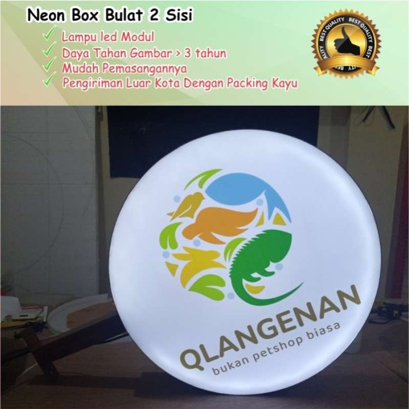 Promo Neon Box Bulat 2 Sisi 50 Cm Diskon 26% Di Seller Jaya Abadi ...