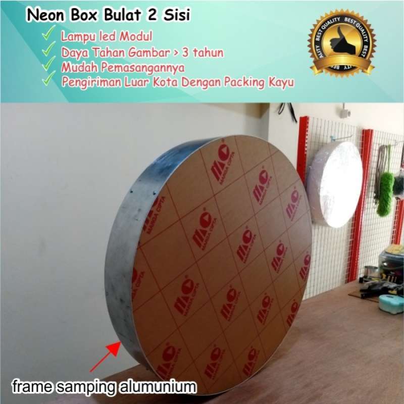 Promo Neon Box Bulat 2 Sisi 50 Cm Diskon 26% Di Seller Jaya Abadi ...
