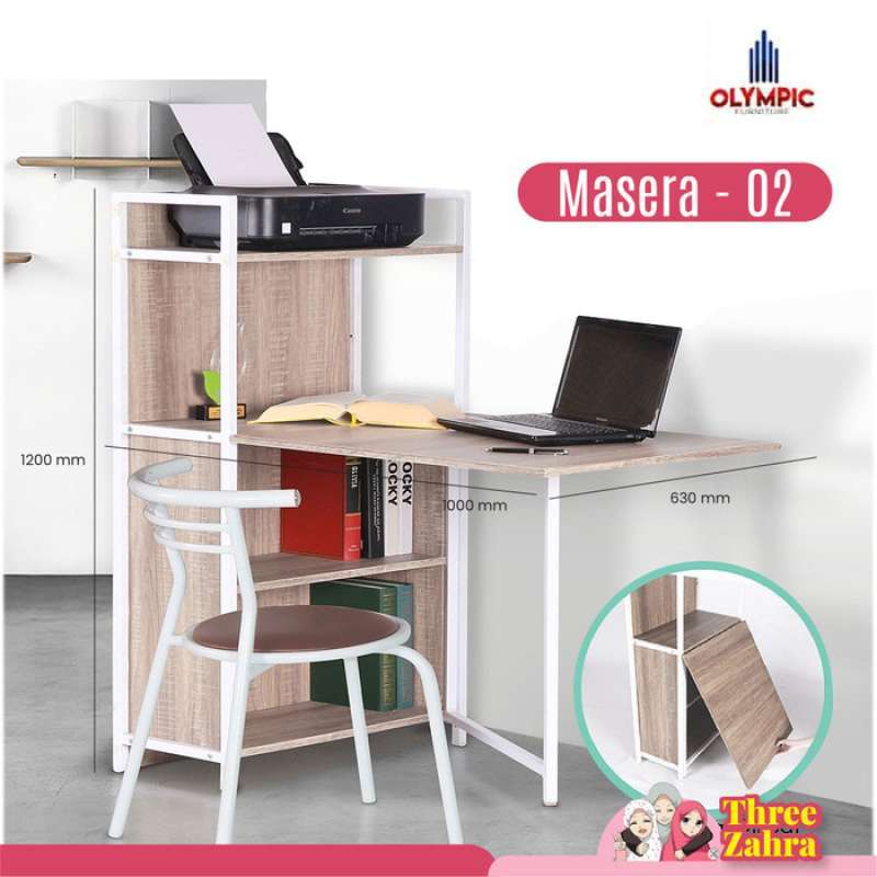 Jual Meja Komputer Rak/meja Kerja Minimalis/masera/olimpic/rangka Besi ...