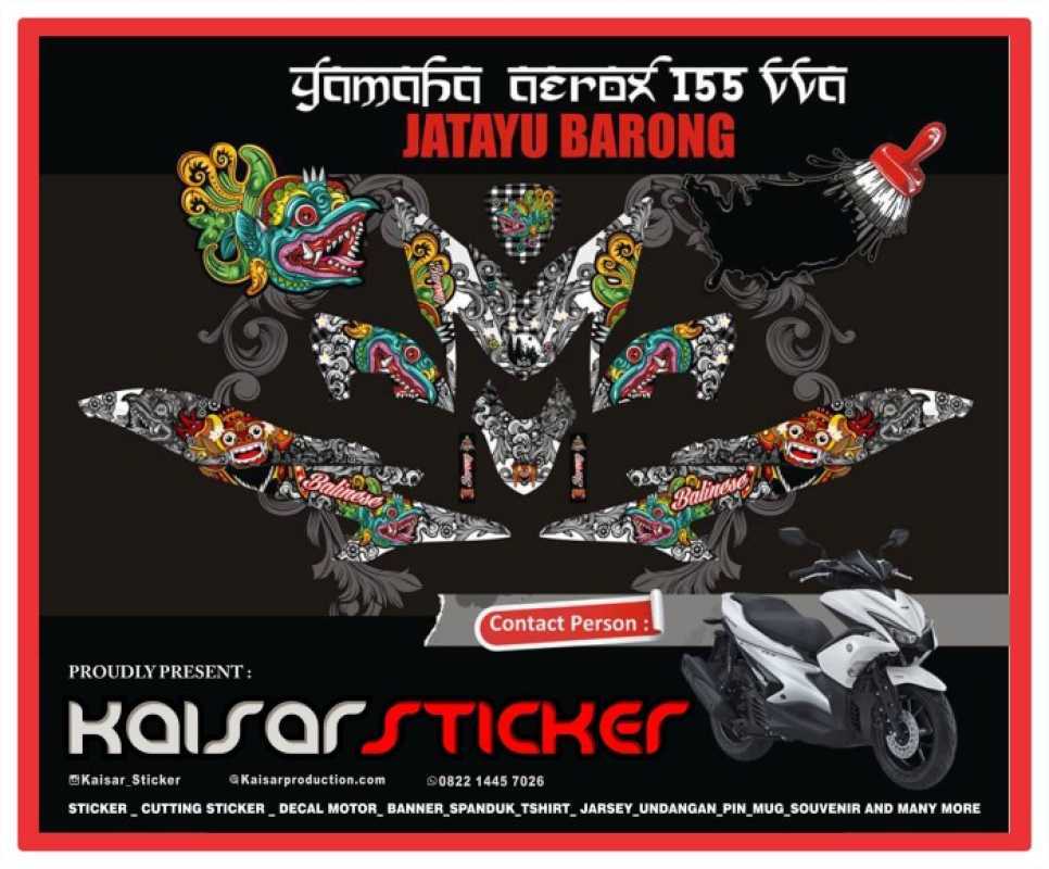 Promo STICKER STRIPING STICKER VARIASI MOTOR AEROX 155 BARONG Diskon 23 ...