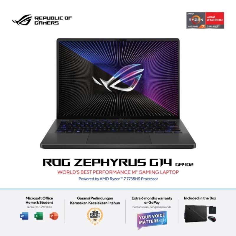 Jual Asus Rog Zephyrus G14 Ga402nu-r745g6g-o - Eclipse Gray Anime ...