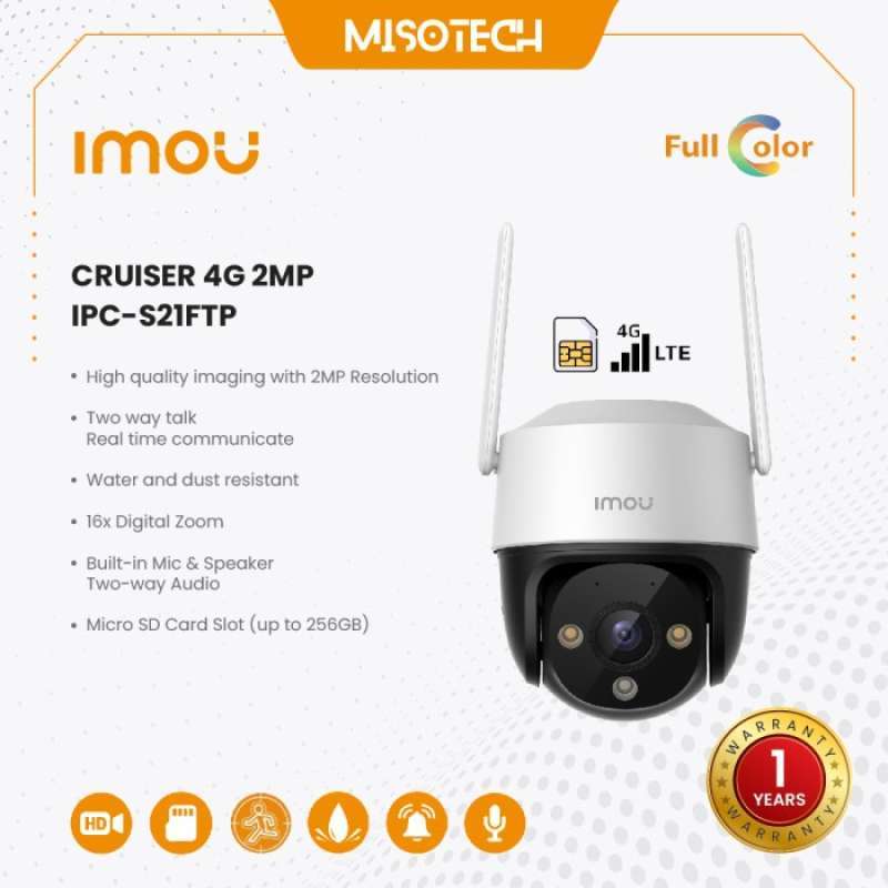 Promo Cctv Pan-Tilt Iot Outdoor 2Mp Imou Cruiser 4G Ipc-S21Ftp Two-Way Talk Terbaru Diskon 33% ...