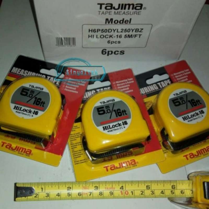 Promo Meteran Roll Measuring Tape Panjang 5 Meter Tajima Diskon 23% Di ...