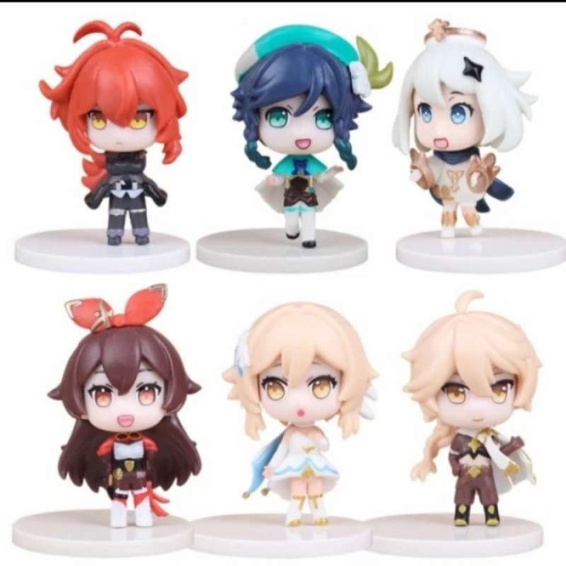 Jual Genshin Impact Chibi Cute Mini Figure Set di Seller Kalibra Store ...
