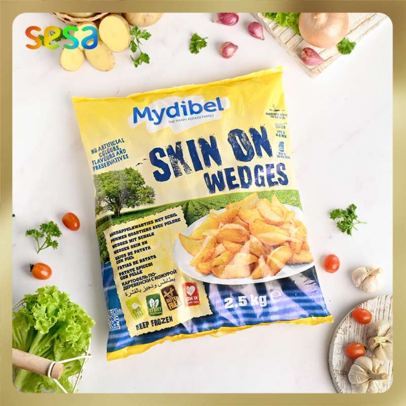 Promo Mydibel - Kentang Goreng Skin On Wedges 2.5 Kg | Potato Wedges ...
