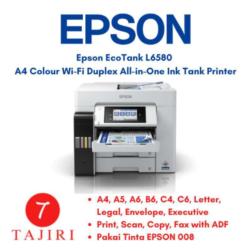 Jual Epson Ecotank L6580 A4 Colour Wi-fi Duplex All-in-one Ink Tank Printer Di Seller Tunnel ...