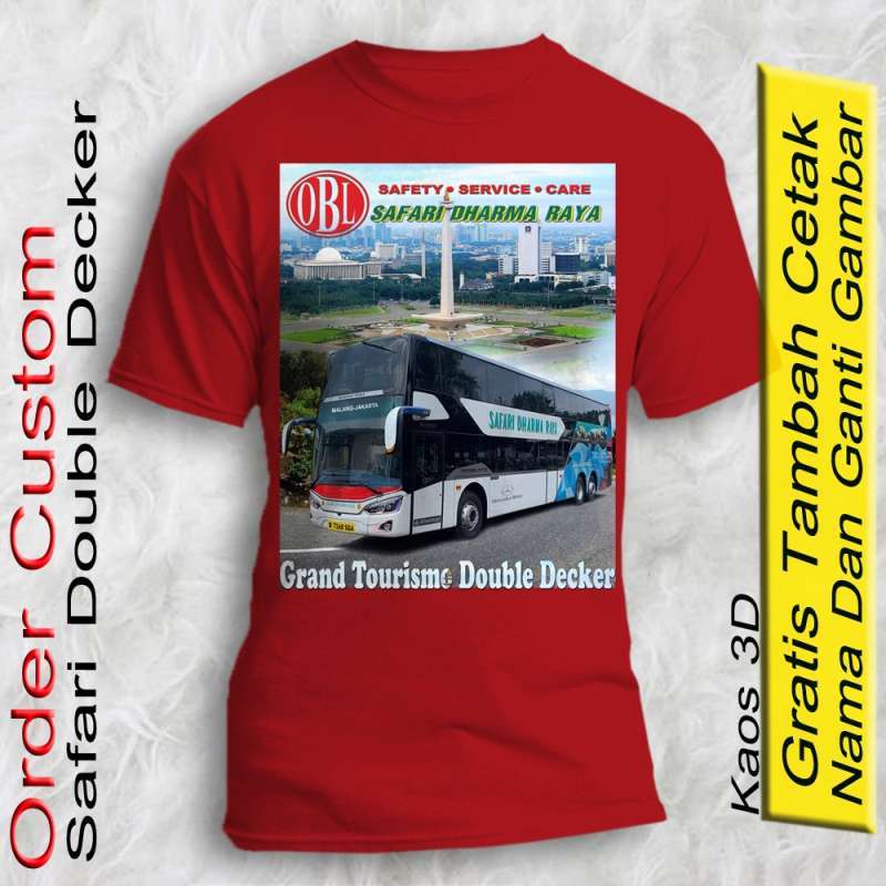 Jual Baju Pecinta Bus Safari Grand Tourismo Double Decker Ukuran Anak ...