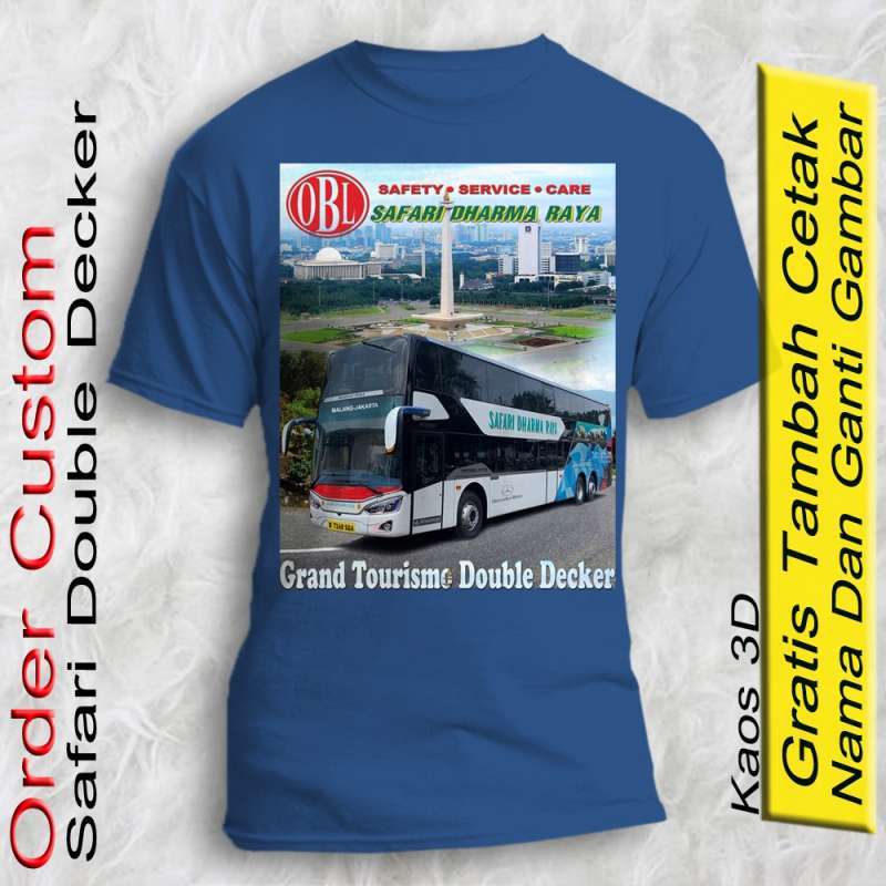 Jual Baju Pecinta Bus Safari Grand Tourismo Double Decker Ukuran Anak ...