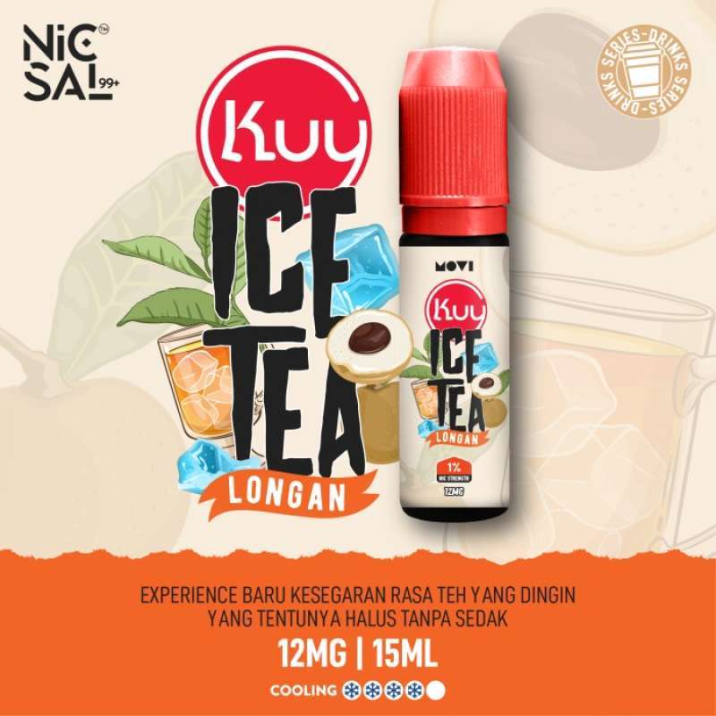 Jual Liquid KUY drink ice tea series 15ml, Warna Longan Tea, Rasa 30mg di Seller MOVI - Selong-2 ...