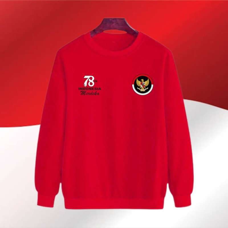 Jual Sweater merah putih hari KEMERDEKAAN 17 AGUSTUS HUT RI se ...