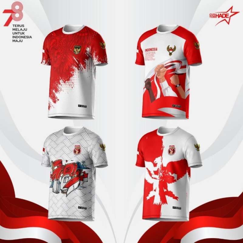 Jual Baju Kaos 17 Agustus Dirgahayu HUT RI 78 Baju Kemerdekaan Indonesia 78 di Seller Silia ...