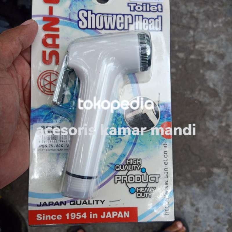 Promo San-Ei Kepala Jet Sower/Kepala Semprotan Toilet Putih San-Ei Diskon 26% di Seller Soekamto ...