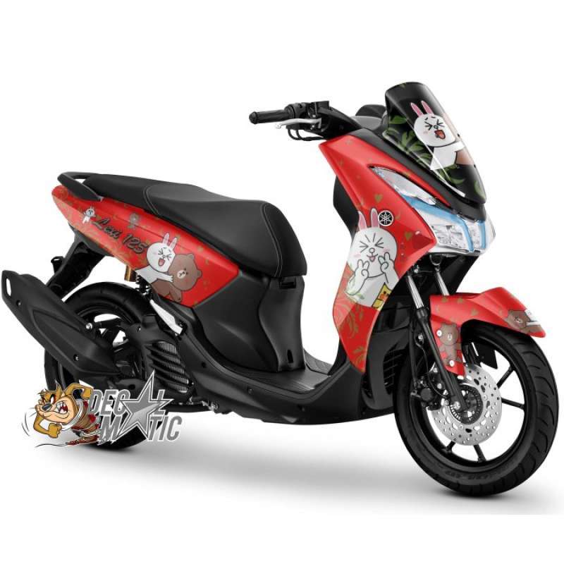 Jual Stiker Full Body Decal Motor Yamaha Lexi 125 - Sticker Line - Biru ...