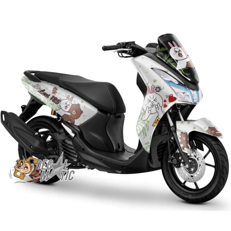 Jual Stiker Full Body Decal Motor Yamaha Lexi 125 - Sticker Line Di ...