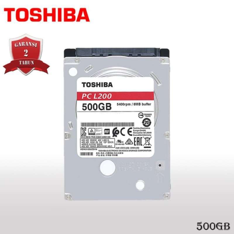 Promo Toshiba L200 HDD / Hardisk Internal Laptop Slim 500GB SATA ...