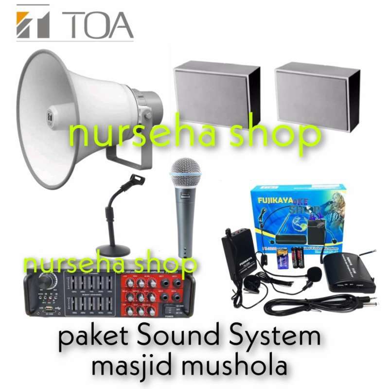Jual Paket 2 Sound System masjid mushola paket speaker TOA original di ...