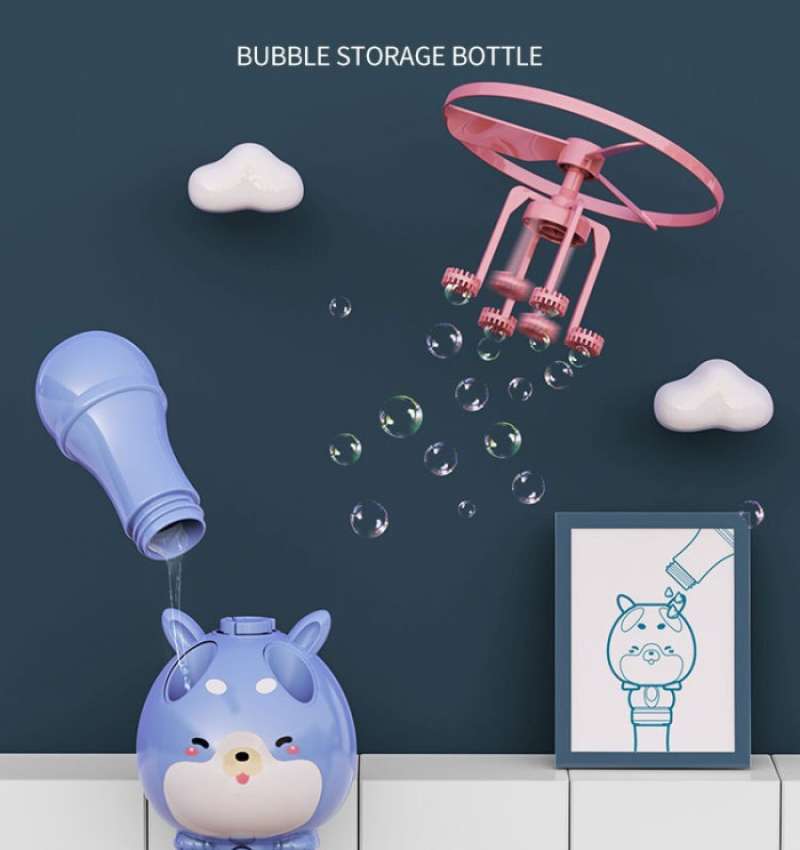 Promo Mainan Anak Flying Bubble Chopper Toy Pistol Baling Terbang Balon Ufo Diskon 29% Di Seller ...