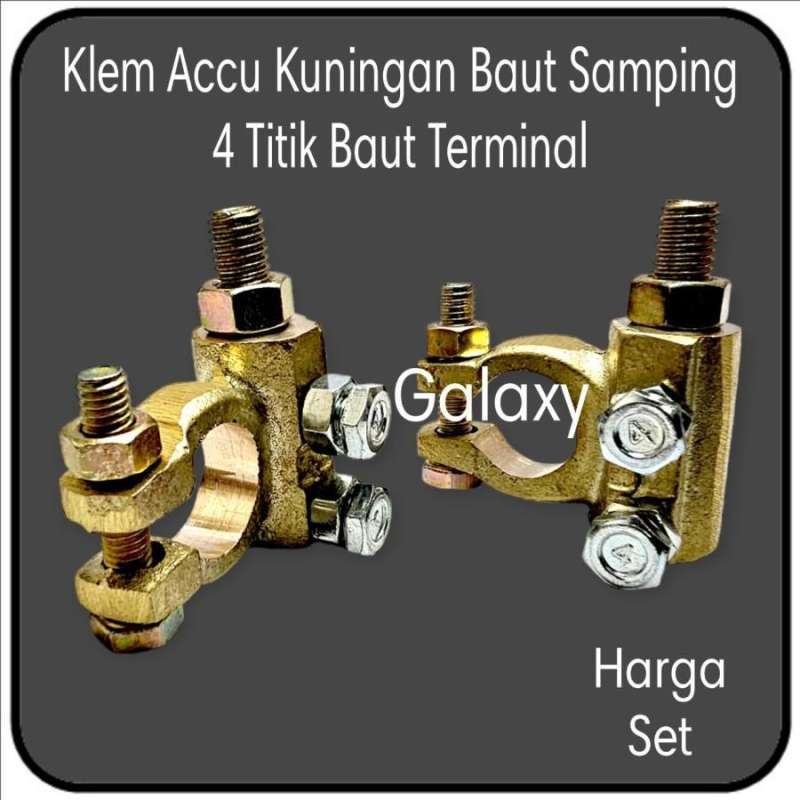 Promo Klem Terminal Accu Aki Kuningan - Baut Samping 4 Titik Diskon 2% ...