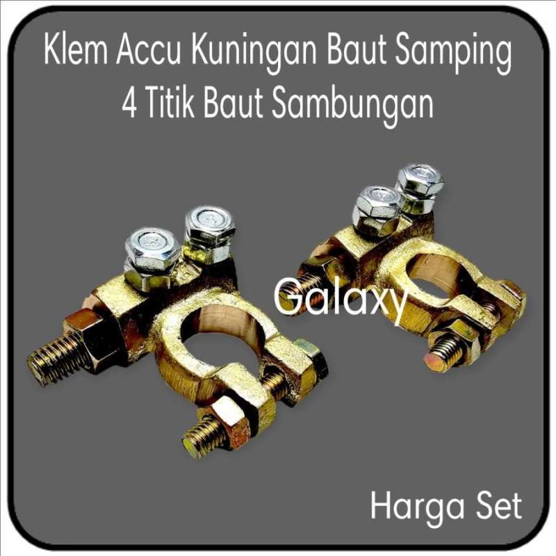 Promo Klem Terminal Accu Aki Kuningan - Baut Samping 4 Titik Diskon 2% ...