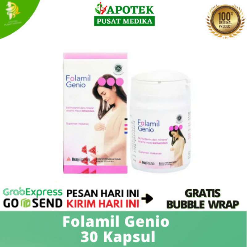 Promo folamil genio 30 kapsul - suplemen / multivitamin ibu hamil ...