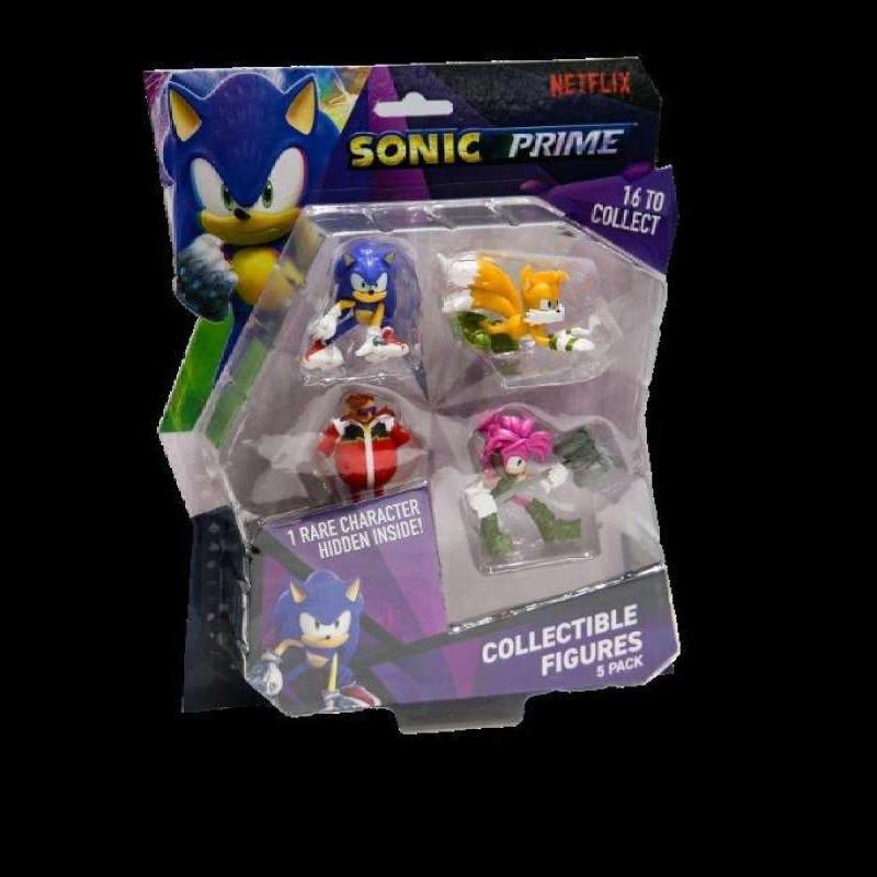 Promo Mainan Action Figure Sonic Prime Figure 5 Pack - ( Sonic, Tails ...