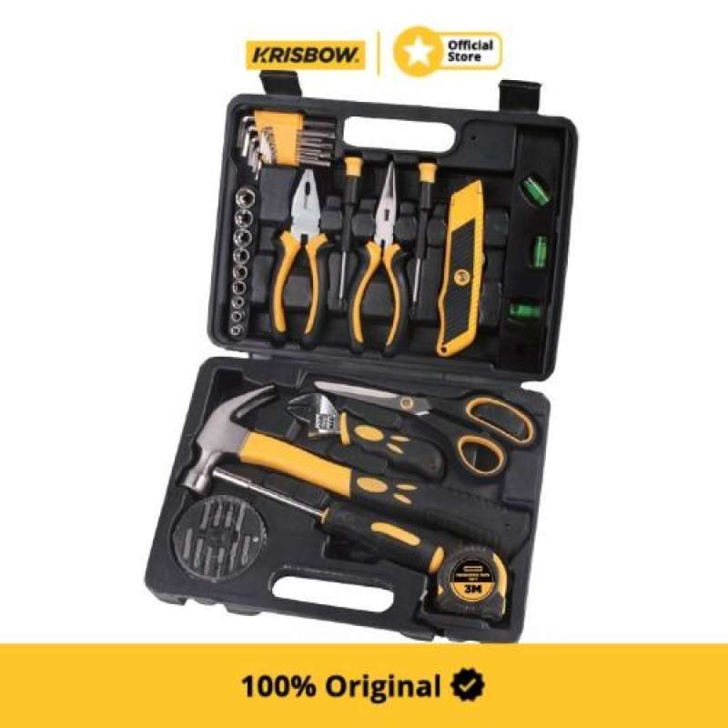 Promo Krisbow Home Toolkit Perkakas Rumah Tangga 42 Pcs Lrtkh42 Diskon ...