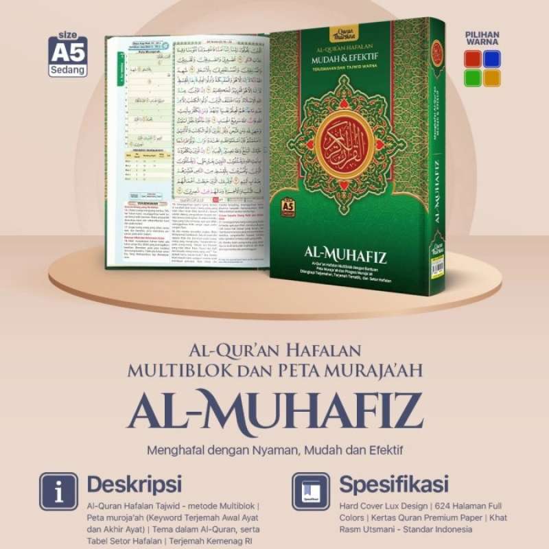 Promo Al Quran Hafalan Mudah Muhafiz A5 Terjemah Tajwid Warna Al ...