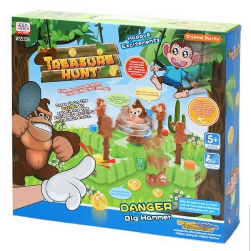 Promo Mainan Kebersamaan Family Board Game Treasure Hunt Gorilla Vs ...