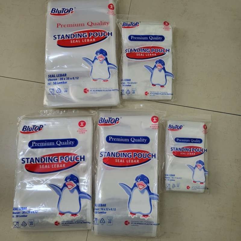 Jual Plastik Zipper|plastik Klip Tebal|standing Pouch Blutop, Ukuran 10 ...