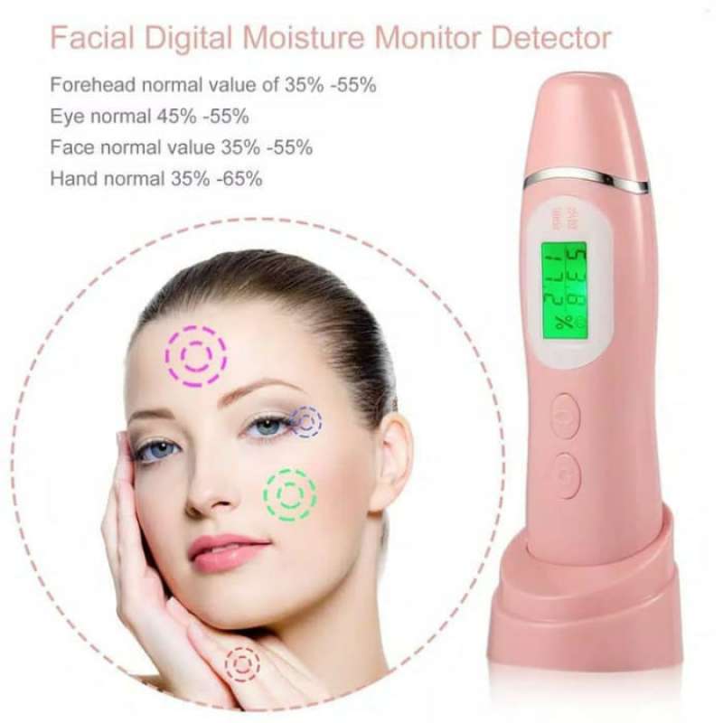 Promo skin analyzer facial digital moisture monitor detector Diskon 20% ...