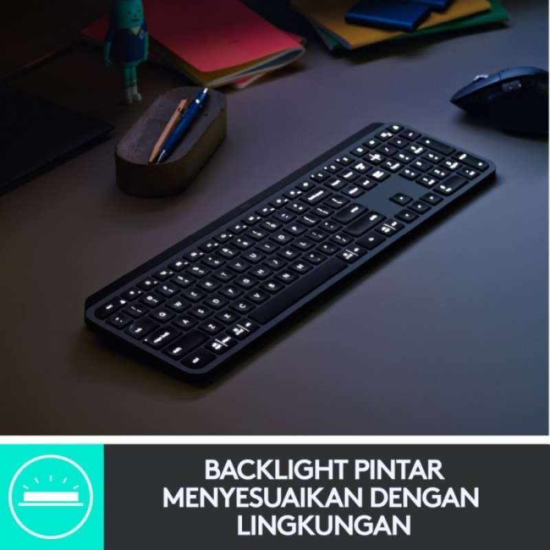 Promo Keyboard Logitech Mx Keys Backlight Wireless Bluetooth Multi Device Diskon 23 Di Seller