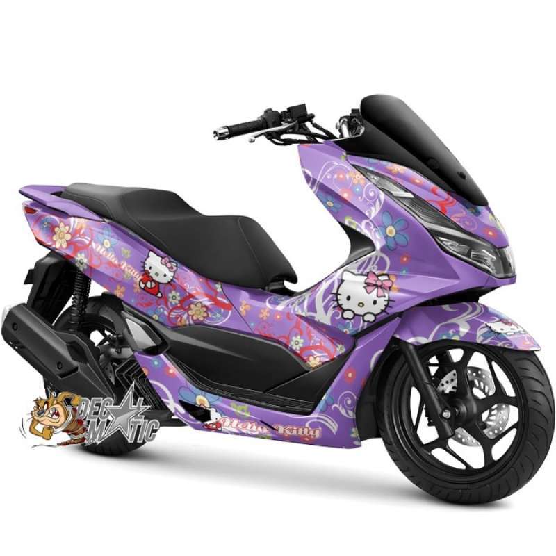 Jual Stiker Decal Full Body Motor Honda Pcx 150 Pcx160 Hello Kitty 5 ...