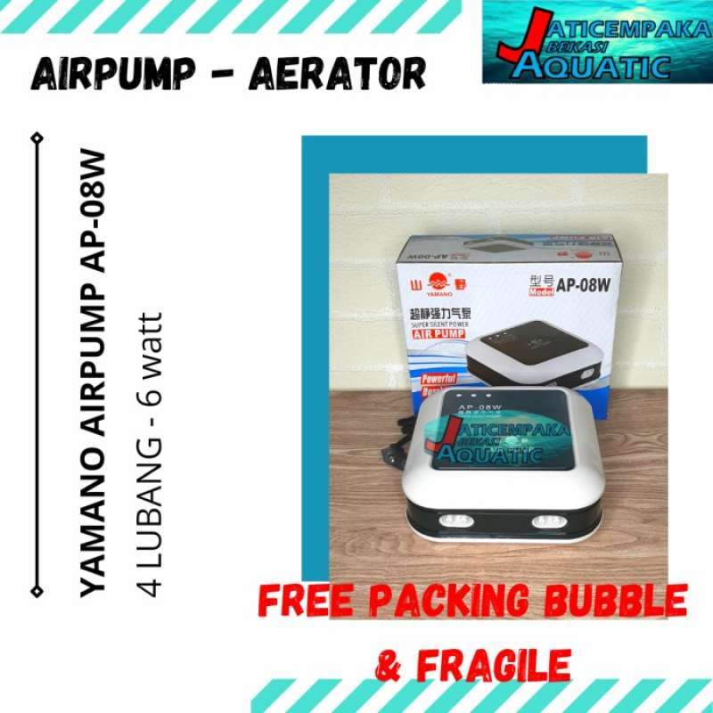 Promo Yamano Airpump 4 Lubang Ap08W Aerator Aquarium Diskon 23% di Seller Indahh Permai ...