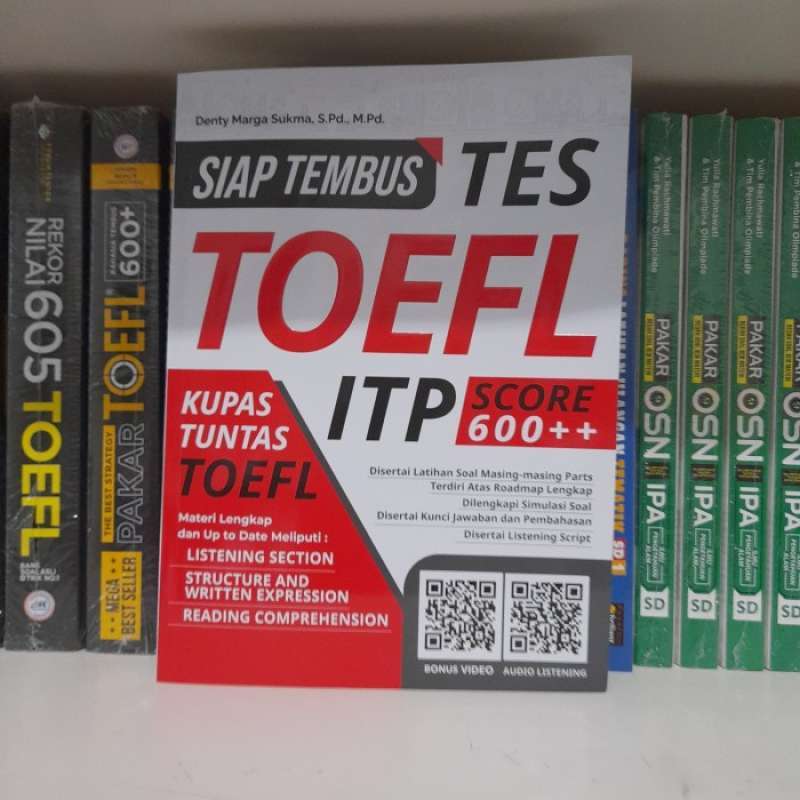 Promo BUKU TOEFL SIAP TEMBUS TES TOEFL ITP SCORE 600++9 Diskon 33% di ... Promo BUKU TOEFL SIAP TEMBUS TES TOEFL ITP SCORE 600++9 Diskon 33% di ...