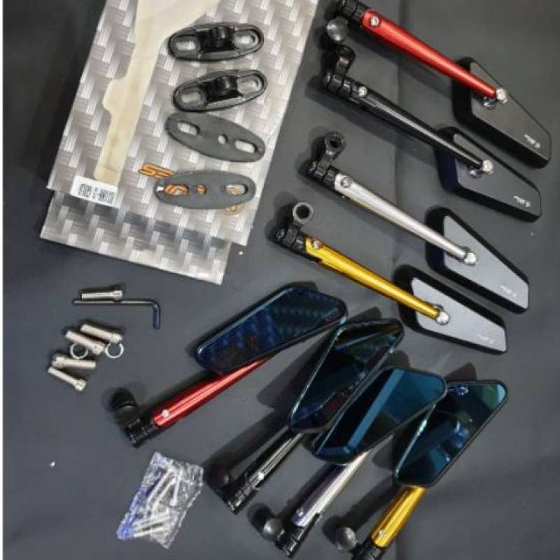 Promo Spion Model Rizoma Sirkuit Merah Spion Universal Semua Motor Nui ...