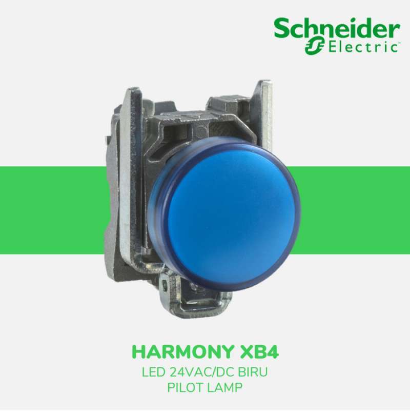 Promo Schneider Electric XB4 Pilot Lamp LED 24VAC/DC Biru XB4BVB6 ...