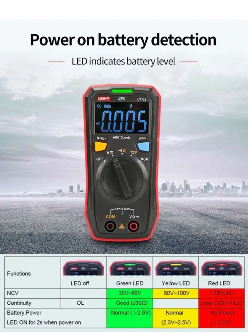 Promo Uni-T Mini Digital Multimeter Multitester Temperature Tester ...