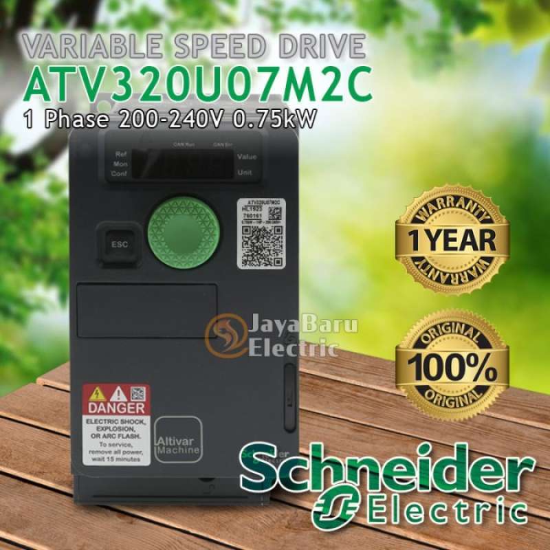 Promo Inverter Schneider Variable Speed Drive Atv320U07M2C 0.75Kw 1P ...