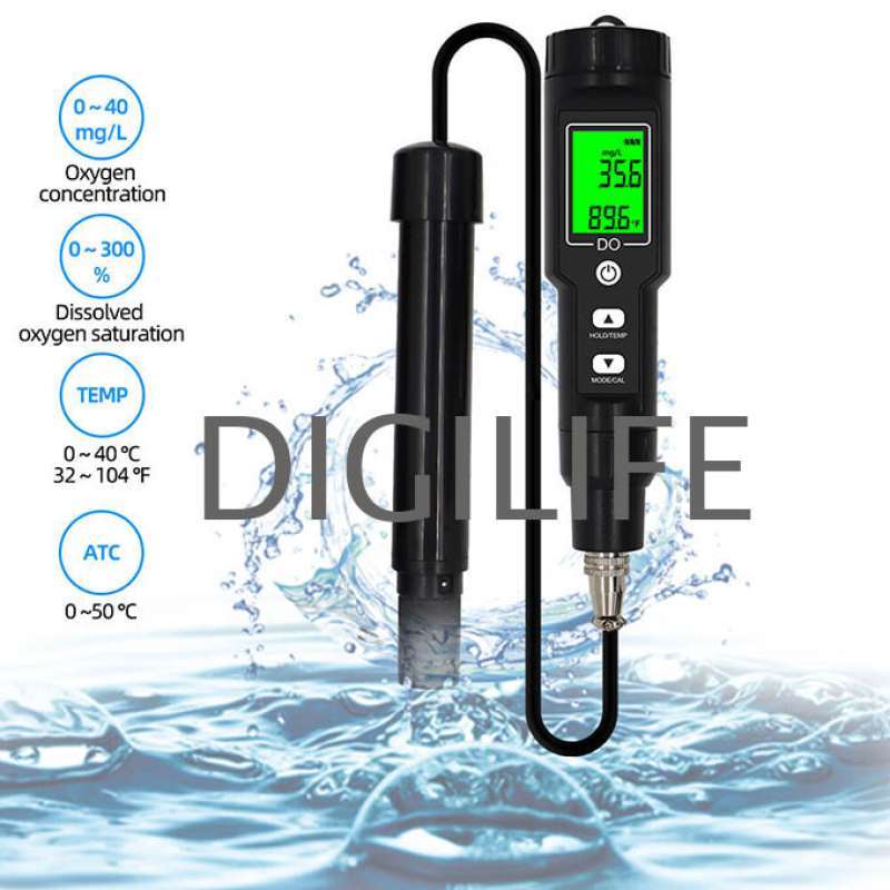 Jual Dissolved Oxygen Tester DO9100 DO Meter Oksigen Water Analyzer Air ...