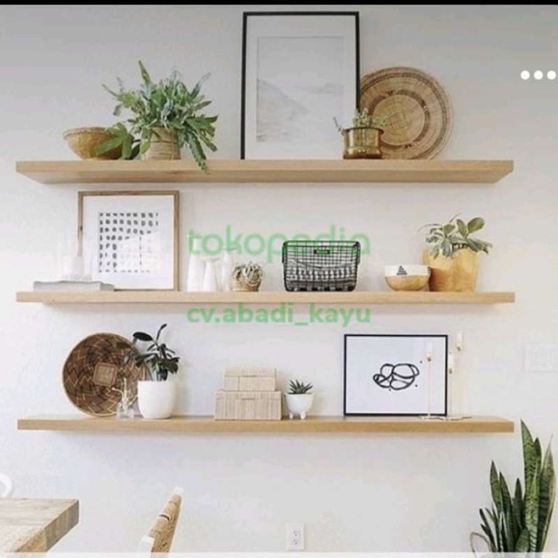 Promo Ambalan Dinding Rak Tv Gantung Minimalis Rak 120X30Cm Diskon 28% ...