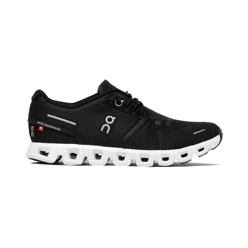 Promo ON Cloud 5 Low Top Sneakers Black White Women Diskon 33% di ...